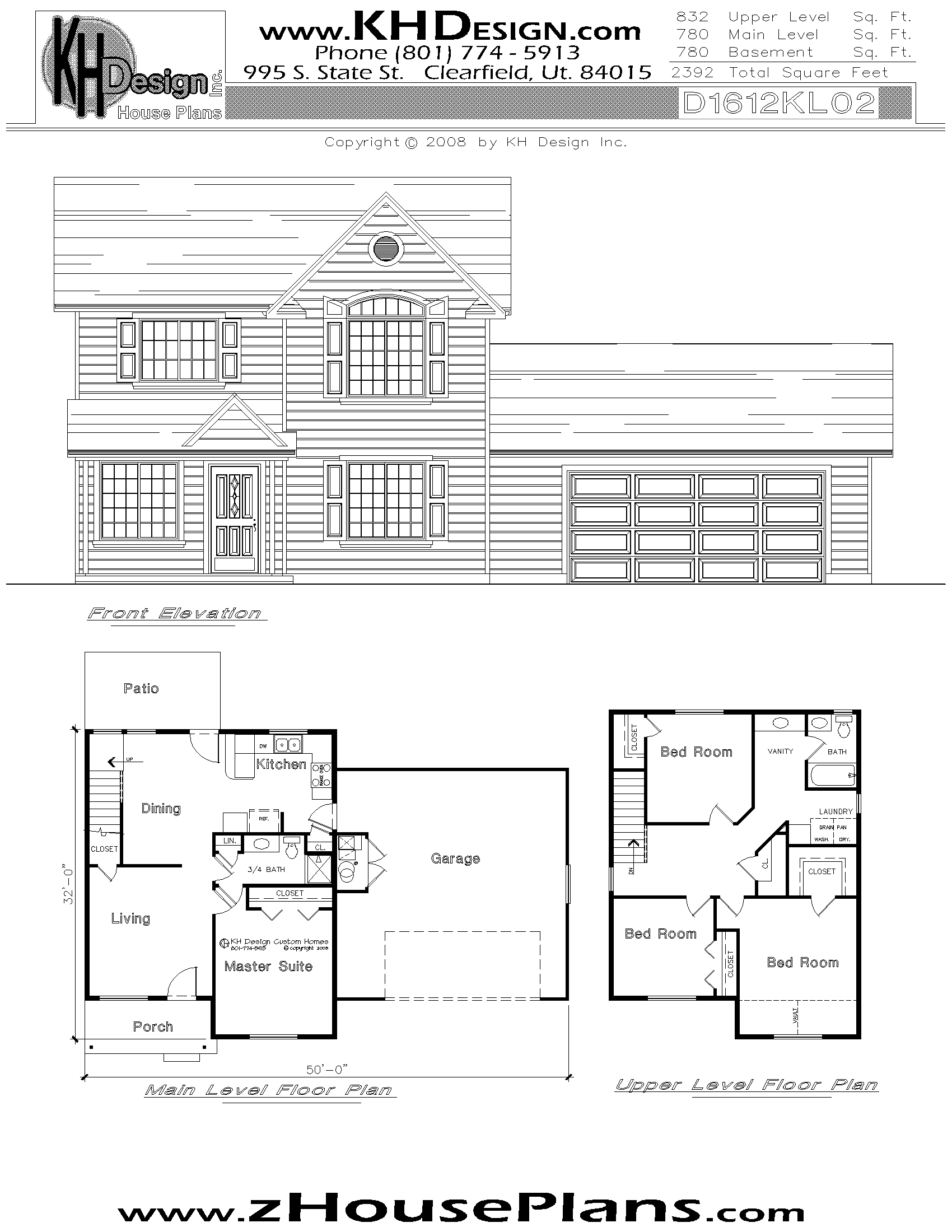 KH Design Two Level Plans