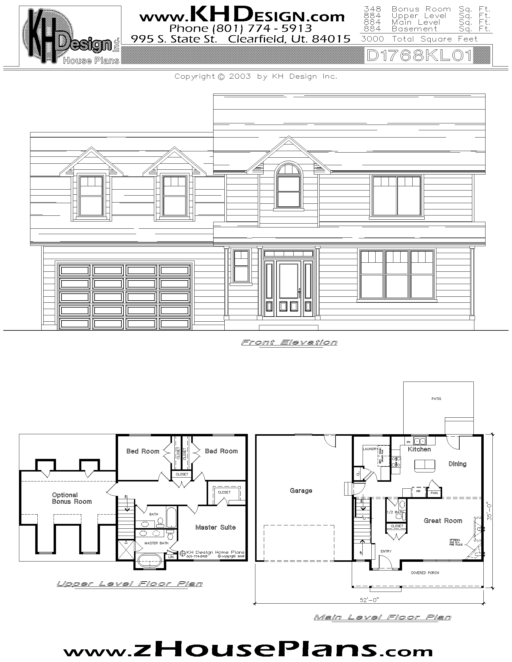KH Design Two Level Plans