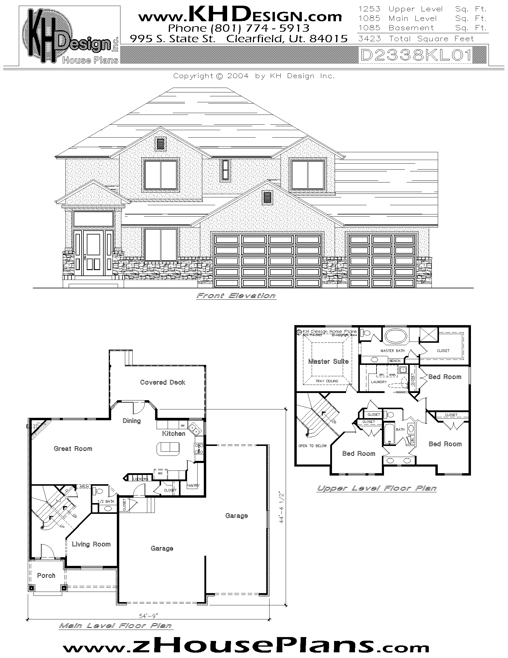 KH Design Two Level Plans