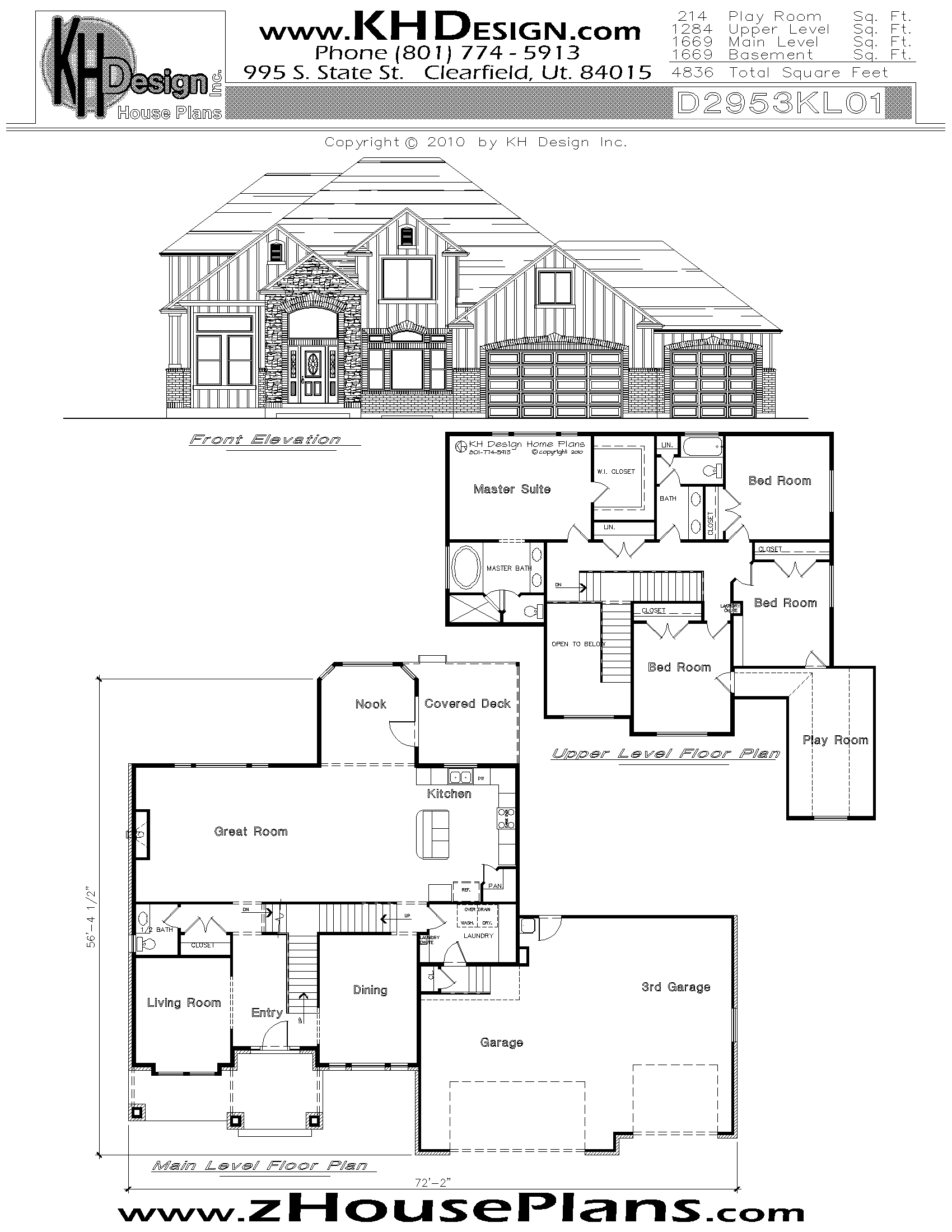 KH Design Two Level Plans