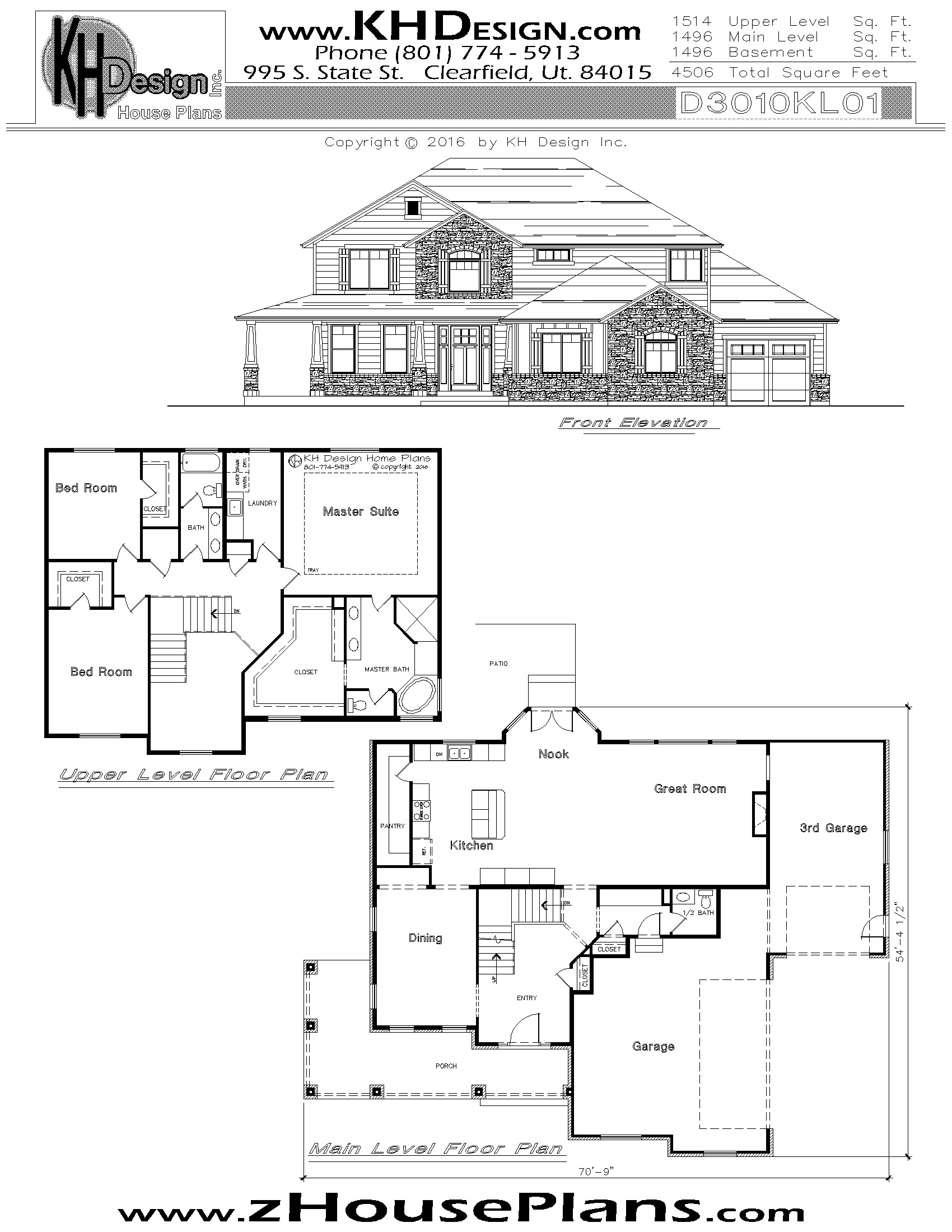 KH Design Two Level Plans